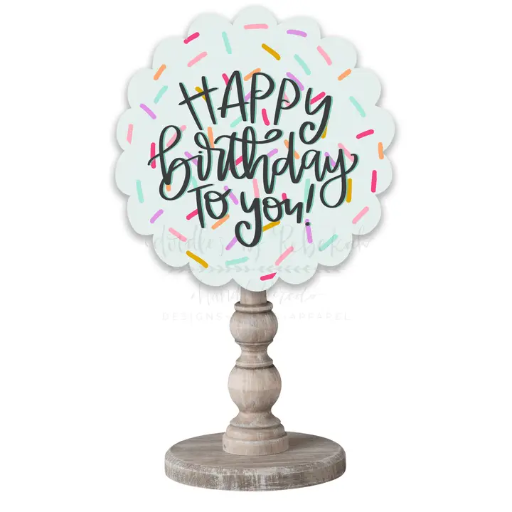 HAPPY BIRTHDAY SCALLOP TOPPER – Southern Accents